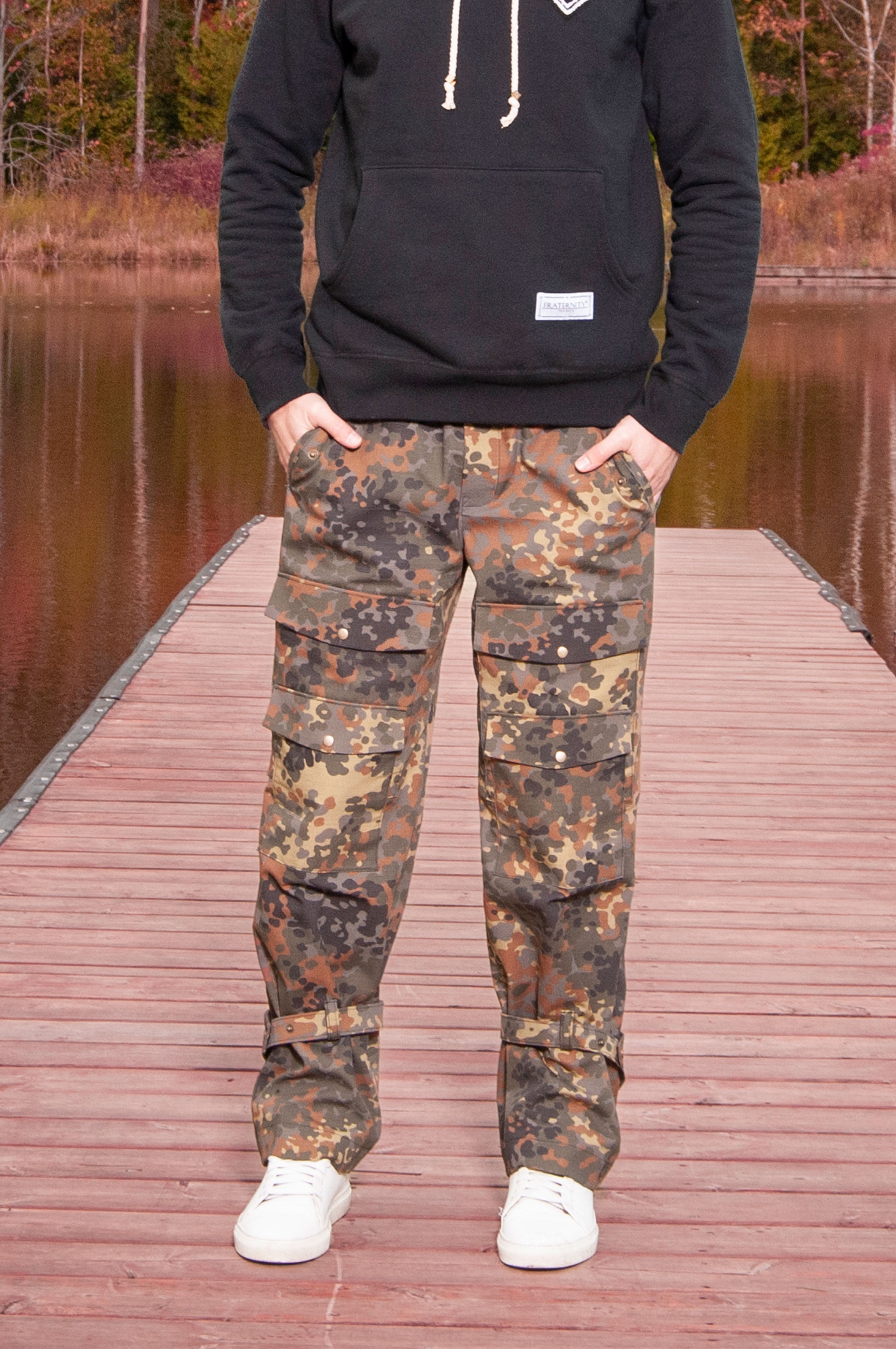 The "Cheggz" Cargo Pants (Camo) – Fraternity Brand